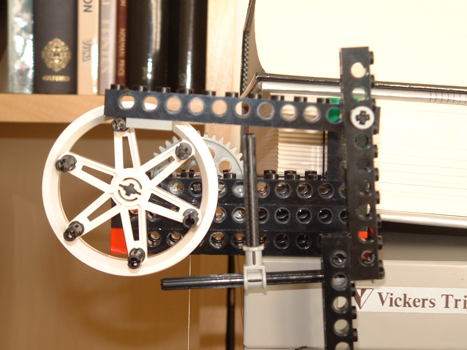 A pinwheel escapement in Lego