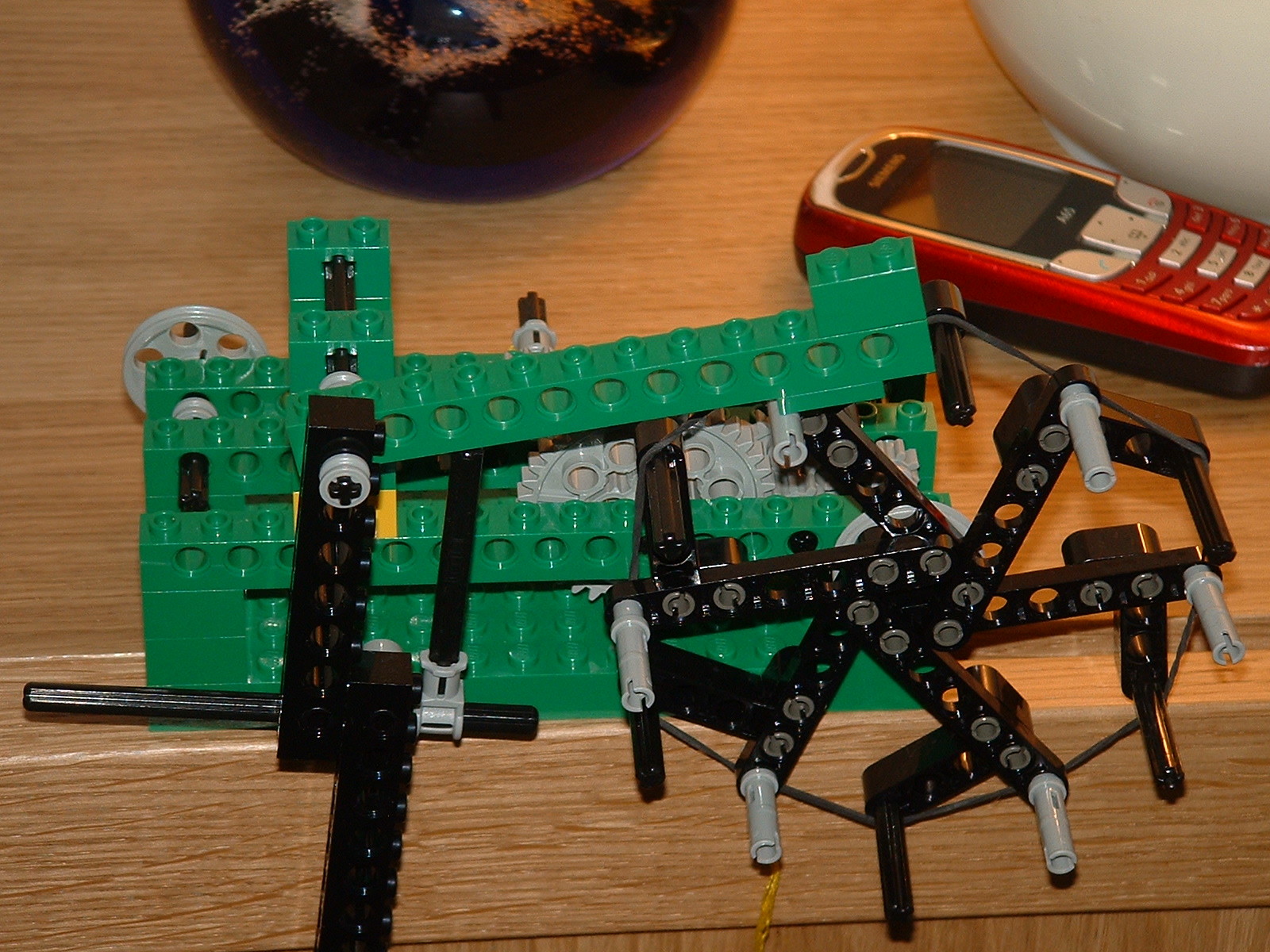 A pinwheel escapement in Lego