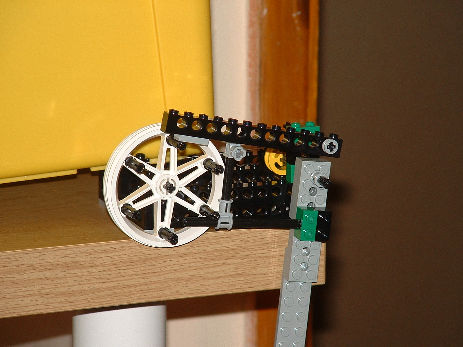 A pinwheel escapement in Lego