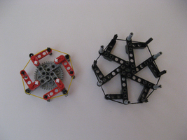 A pinwheel escapement in Lego
